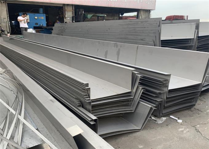 6m 202 2B Finish Stainless Steel Rain Gutters Guards For Decoration